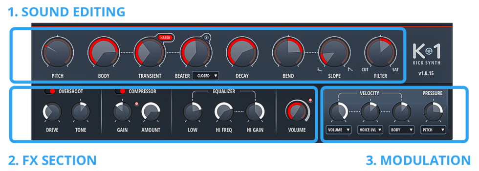 K1, S1 & T1 Drum Synth Plugins - Nektar Technology, Inc
